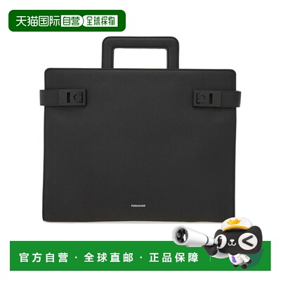 香港直邮Salvatore Ferragamo 配有 Gancini 扣的公文包 241698
