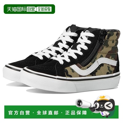 1h可退 香港直邮Vans 范斯 女童 Sk8-Hi Reissue 侧边拉链运动休(