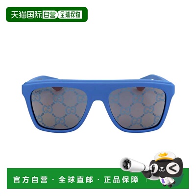 1h可退 香港直邮Gucci 古驰 男士 几何框太阳镜 GG1570S blue蓝色