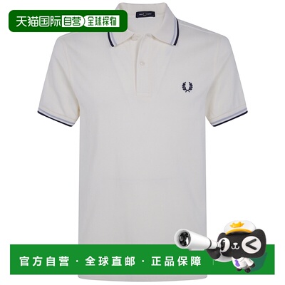 香港直邮FRED PERRY 男士T恤 FPM3600P5894B SS2026 棕色 Tipped
