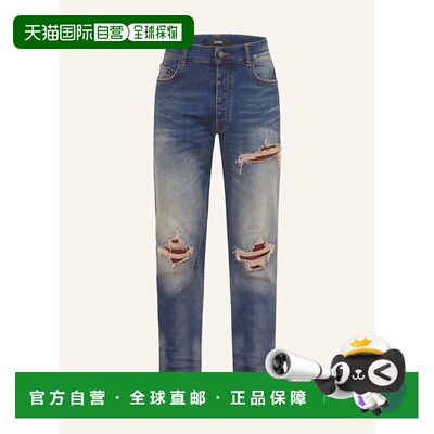 香港直邮AMIRI 男士牛仔裤 100317791717000 CO 蓝色 Distressed