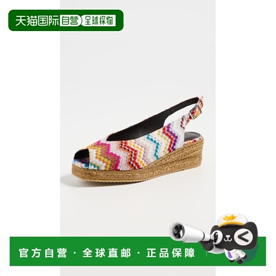 1h可退 美国直邮MISSONI 米索尼 女士 Joy 帆布面凉鞋 colorful花