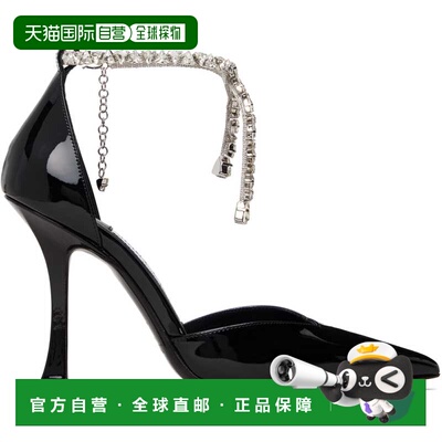 1h可退 香港直邮Jimmy Choo 周仰杰 女士 黑色 Stevie 100 高跟鞋