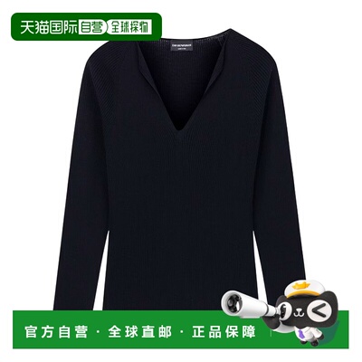 香港直邮Emporio Armani V领长袖针织衫毛衣 EW002674AF20186