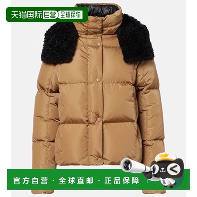 1h可退 香港直邮Moncler 盟可睐 女士 Castelnou teddy-trimmed