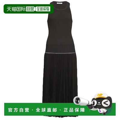 1h可退 香港直邮Alaia 女士 褶裥连衣裙 9R2673K078B green绿色