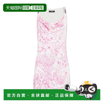 香港直邮Versace 无袖连衣裙 10210211A15223性感吊带