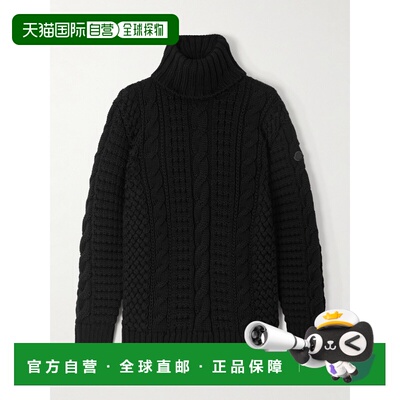 香港直邮moncler 女士 + Edward Enninful 粗线针织羊毛高领毛衣