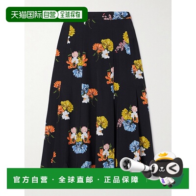 1h可退 香港直邮EMILIA WICKSTEAD 女士 Kenzie 印花真丝双绉半身