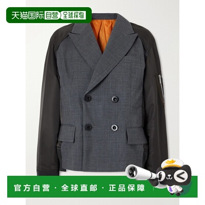 香港直邮Sacai/Shell-trimmed女士夹克 【付后1h可退】