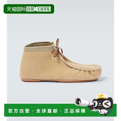 1h可退 香港直邮AURALEE 男士 绒面革便鞋 beige米色 舒适时尚