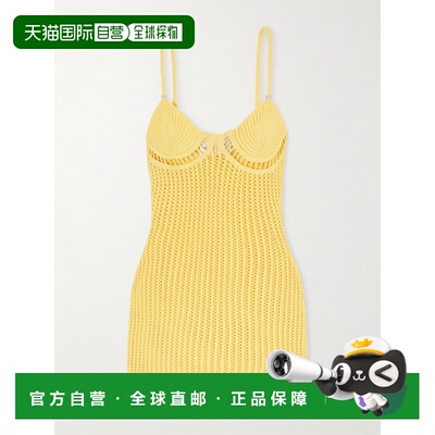 香港直邮The Attico 女士 钩花棉混纺迷你连衣裙 260WCA00497032
