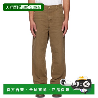 香港直邮CARHARTT WIP 男士 黄褐色 Single Knee 长裤 I036276HZB