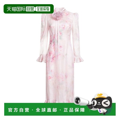 1h可退 香港直邮ZIMMERMANN 女士 长款连衣裙 pink粉色 舒适时尚