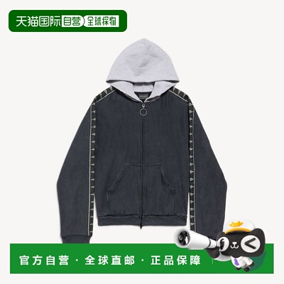 自营欧洲直邮Balenciaga巴黎世家 Stripe Patched男士水洗棉质拉