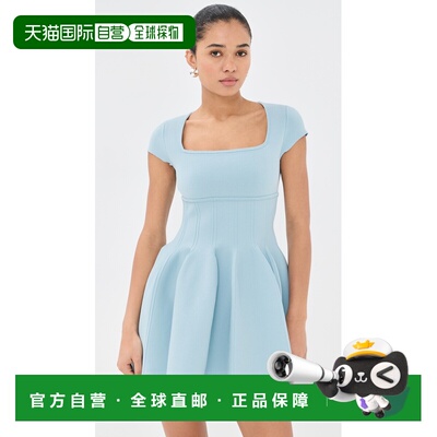 1h可退 香港直邮Simkhai 女士 Gallagher 迷你连衣裙 blue蓝色 舒
