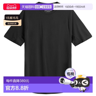 香港直邮Y-3 男士 Running T恤 KF6197 black黑色 舒适时尚