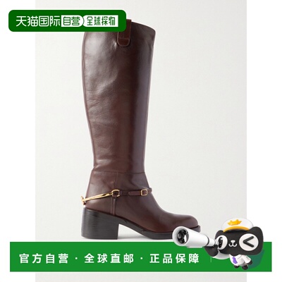 香港直邮Chloe 蔻依 女士 Dakota 精饰皮质及膝靴子 CH26S17HSM25