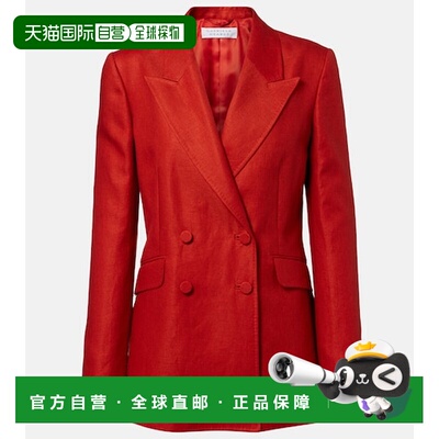 香港直邮Gabriela Hearst 女士 Angela 亚麻斜纹布西装外套