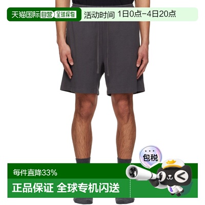 1h可退 香港直邮SKIMS 男士 灰色 Jersey Lounge Relaxed 短裤 BO