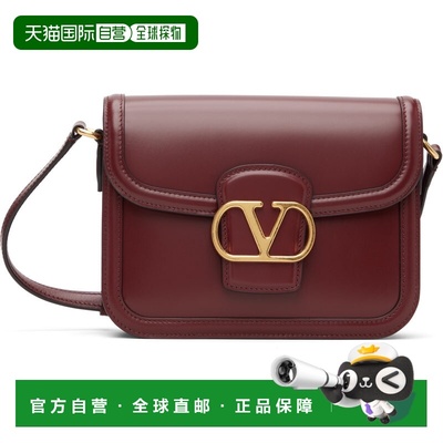 1h可退 香港直邮valentino 华伦天奴 女士 酒红色 9to5 Smooth Ca