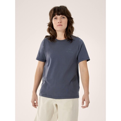 自营欧洲直邮Arcteryx始祖鸟 KRAGG SL EMBLEM MC女士棉质圆领T恤