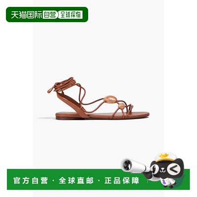 香港直邮ZIMMERMANN 女士 Gleam 精饰皮质凉鞋 3436FS25A1AVALON