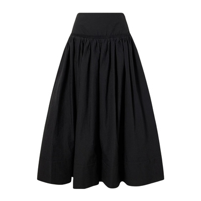 Alaia 棉质宽腰中长裙 AA9J2499W192D