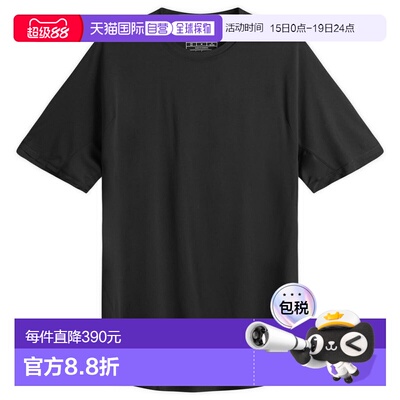 香港直邮Y-3 男士 Running T恤 KF6197 black黑色 舒适时尚