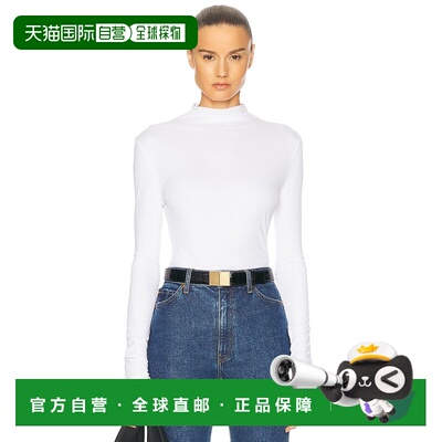 香港直邮KHAITE 女士 Rolina 上衣 23674100 white白色 舒适时尚