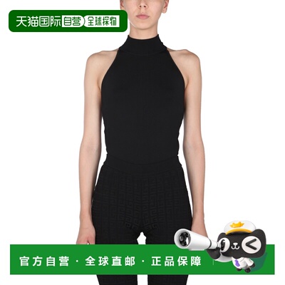 1h可退 香港直邮GIVENCHY 女士T恤 BW60UW4ZA5 CO 黑色上衣