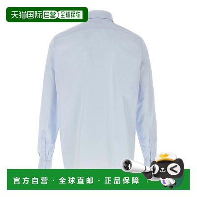 欧洲直邮FINAMORE 男士衬衫 C060802 CO 浅蓝色 Napoli Shirt