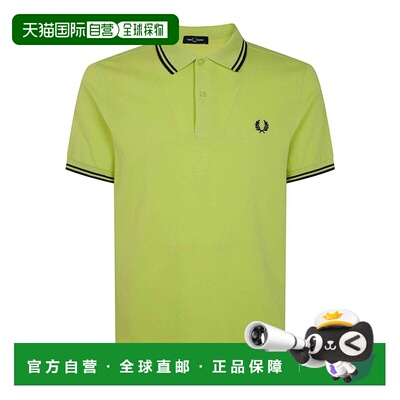 香港直邮FRED PERRY 男士T恤 FPM3600P5884B SS2026 黄色 Tipped