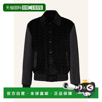 香港直邮BALMAIN 男士夹克 100298610813000 CO 黑色 Jacket in a