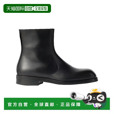香港直邮Lemaire 男士 黑色拉链踝靴 FO0236LL010 【付后1h可退】