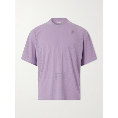 香港直邮Satisfy 男士 Logo-Appliqued Space-O™ 精饰网纱T恤 110