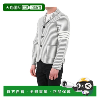 1h可退 香港直邮Thom Browne 汤姆 布朗 男士 条纹西装外套 MKJ08