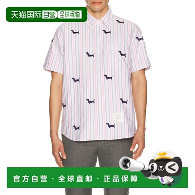 1h可退 香港直邮Thom Browne 汤姆 布朗 男士 Hector 直筒全衬衫