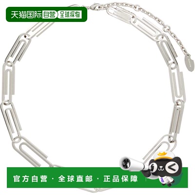 香港直邮off-white 男士 Paperclip Chain 项链 OMOB16AS26MET001