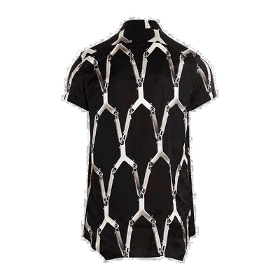 香港直邮Rick Owens 印花纽扣衬衫 RU02B2292KP1短袖