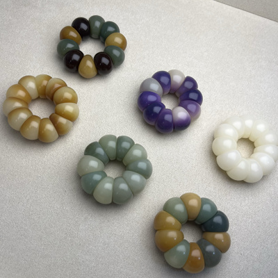 菩提手捻多巴胺蒜瓣菩提手串女绕指柔白玉菩提根盘玩文玩佛珠手链