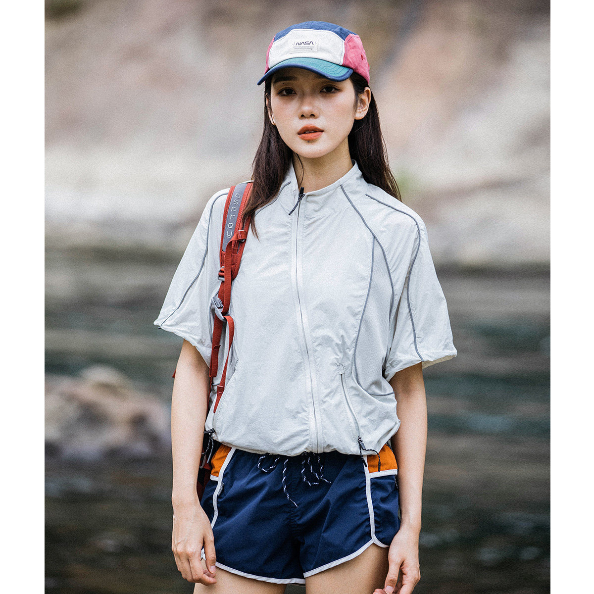 Mountainvalley户外机能轻量速干运动短袖上衣外套徒步防晒开衫
