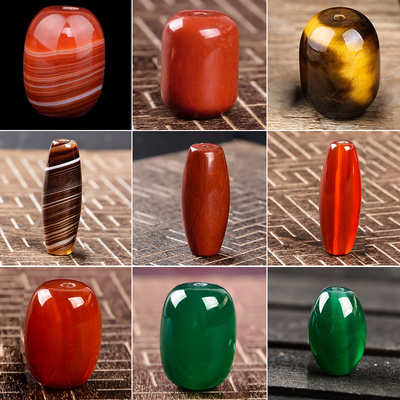 玛瑙桶珠玛瑙玉石金刚星月桶珠