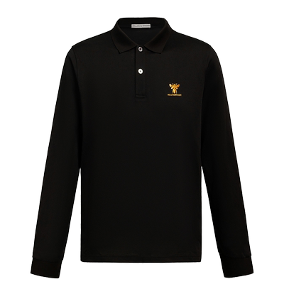 HW男装春秋季长袖商务休闲烫金