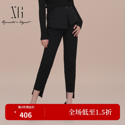 XG雪歌女装2026年新款休闲裤XK102036A290