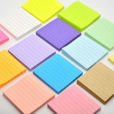 200/400/600 Sheets Horizontal Sticky Notes, Self-adhesive, S