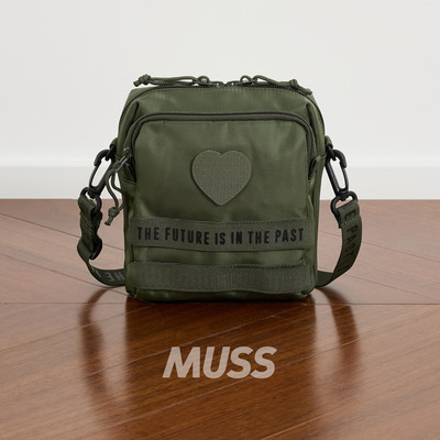 现货 HUMAN MADE MILITARY POUCH 爱心字母军事复古工装单肩包