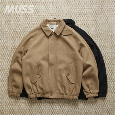 现货 NANAMICA WINDSTOPPER SHORT 英国羊毛混纺粗斜纹复古夹克