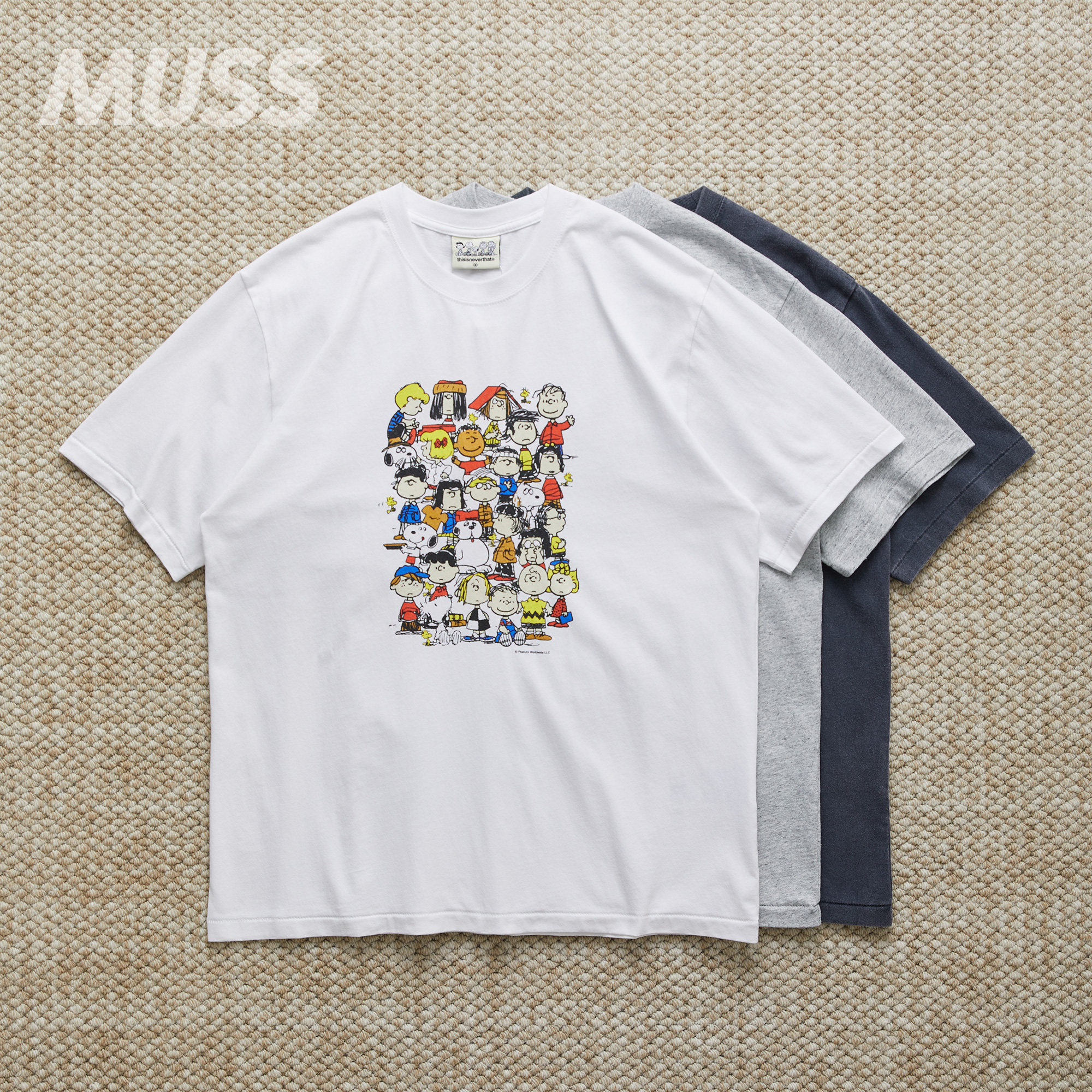 现货 PEANUTS X THISISNEVERTHAT GANG史努比漫画休闲短袖T恤26SS