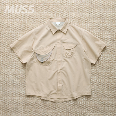 现货 GOLDWIN 0 ASYMMETRIC CAMP SHT 轻质不对称防水衬衫 25SS